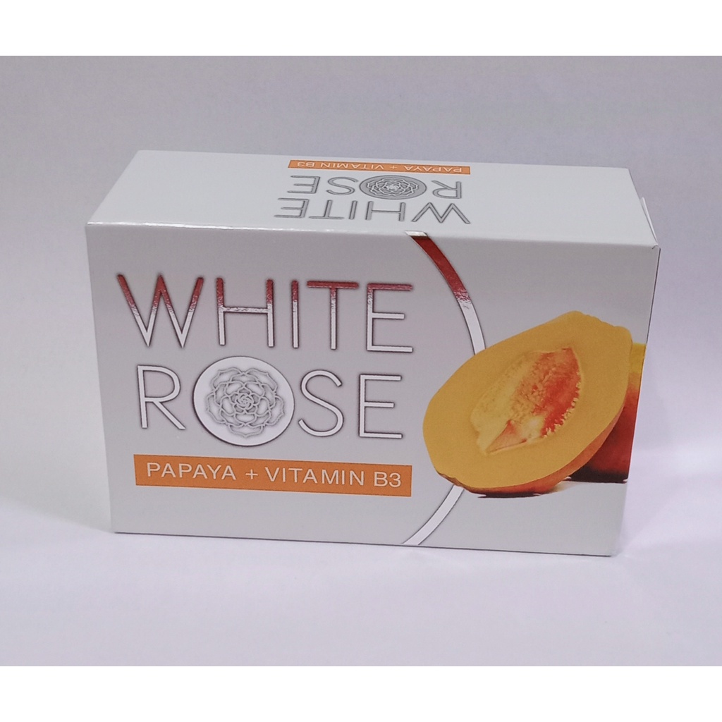 White Rose Papaya + Vit B3 Soap 120g | Shopee Philippines