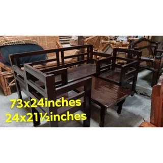 Shop wooden sala set for Sale on Shopee Philippines