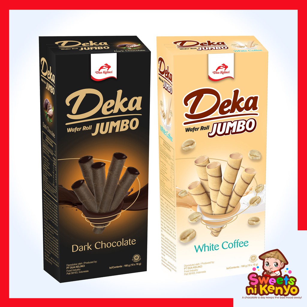 Deka Wafer Roll Jumbo Dark Chocolate / White Coffee | Shopee Philippines