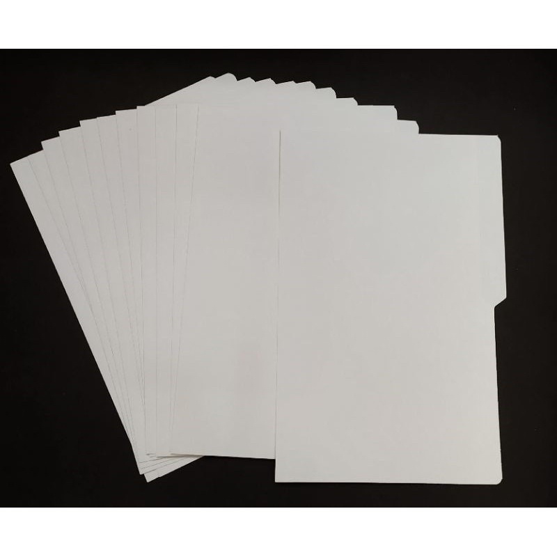 White Folder Long/Short (10pcs)(25pcs),2PAKING:10PCS AND 25PCS | Shopee ...