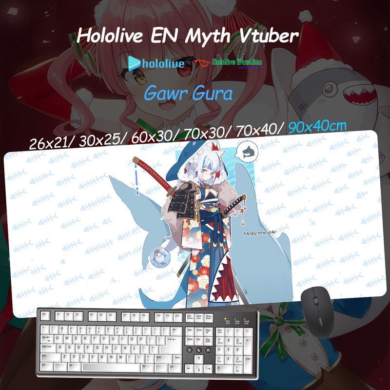 Hololive Vtuber Kava Gura Super Large Seaming Anime Game Mouse Pad ...