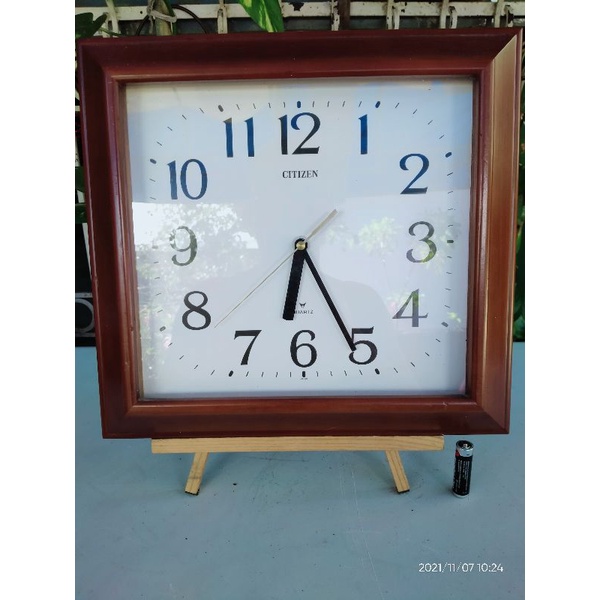 Wall Clock Wooden Wallclock Original Vintage Citizen Japan | Shopee ...