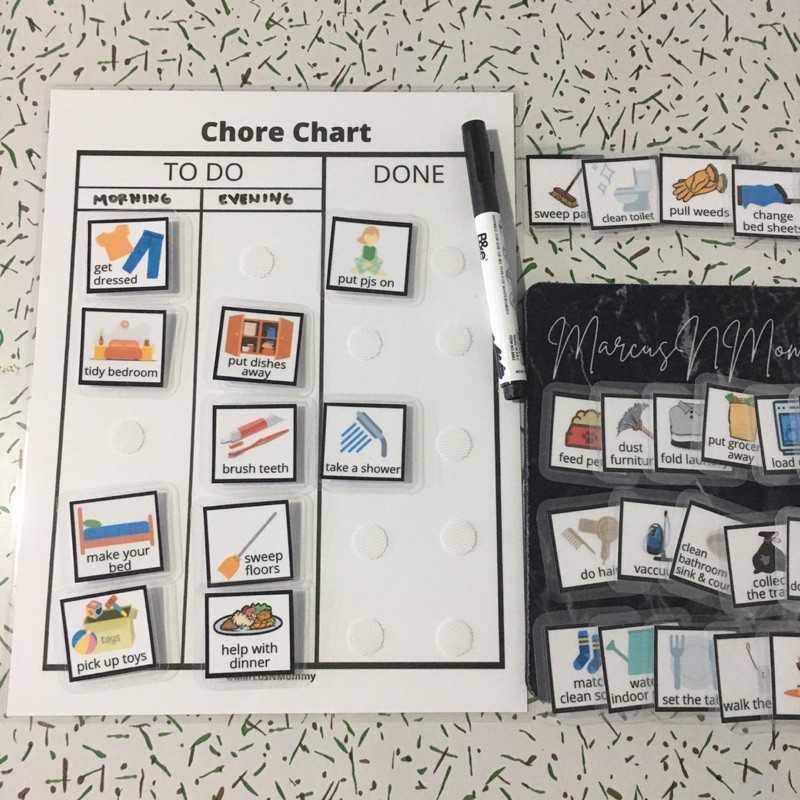 Routine / Chore Chart for Kids with Velcro | Shopee Philippines