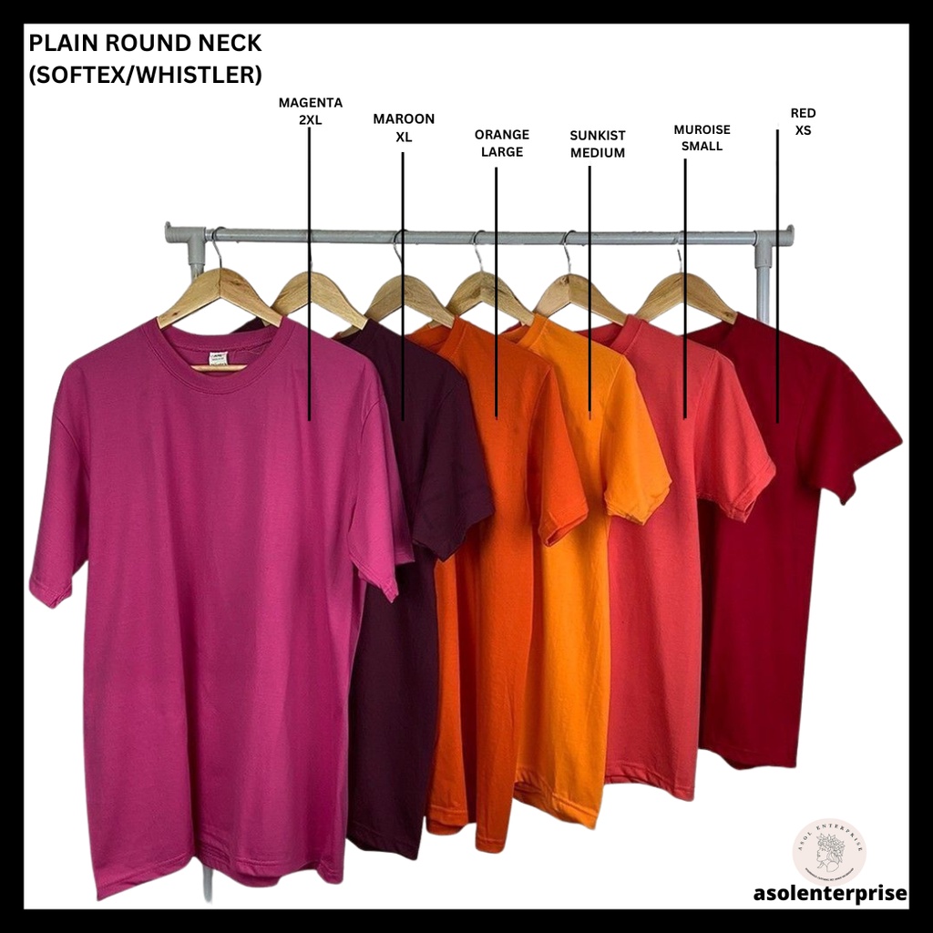 Softex Whistler Southport | ADULT | Plain Round Neck Shirt | Set 1 ...