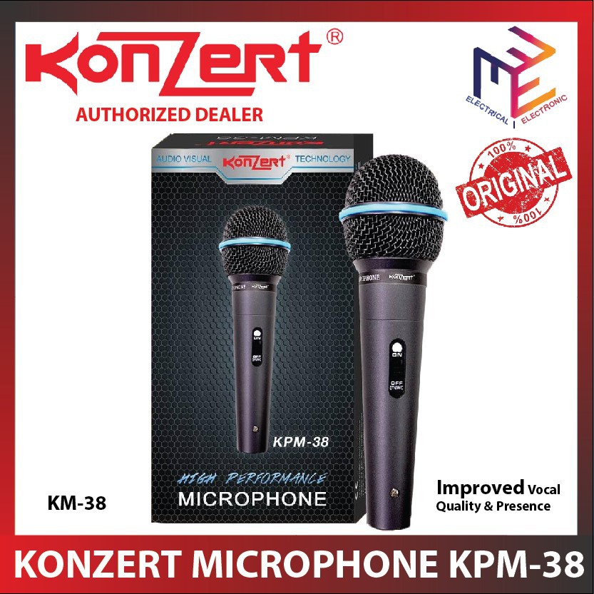 Konzert Original KPM-38 Wired Microphone Max Sound Efficiency | Shopee ...