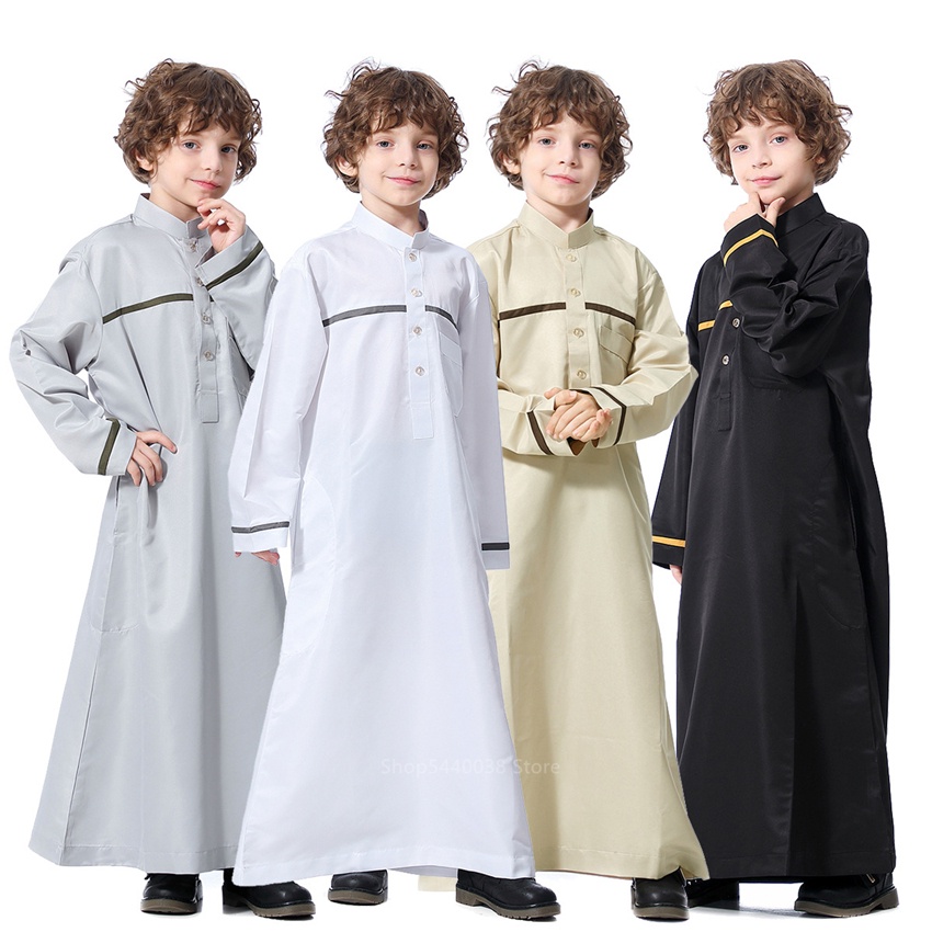 Teenagers Islamic Clothing Men Muslim Thobe Boy Saudi Arabia Abaya ...