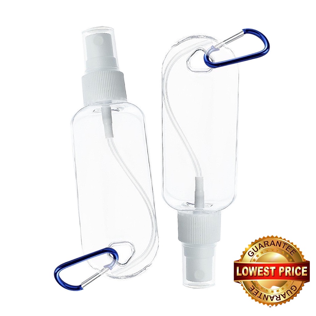 Keychain Alcohol and Perfume Mist Spray Bottle - 60mL - Transparent ...