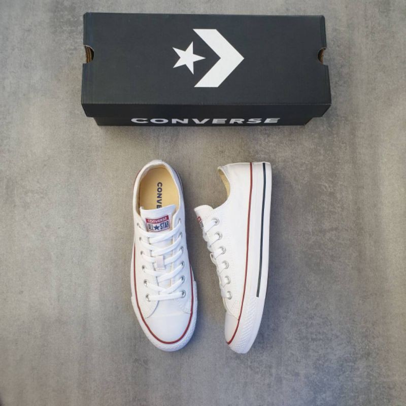 Converse All Star Low All White Sneakers | Shopee Philippines