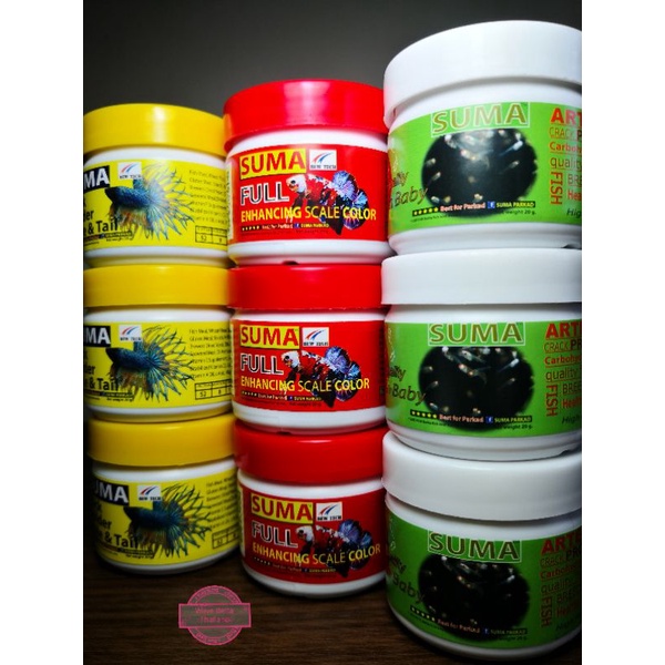 SUMA Full Enhancing Scale Color Betta Fish Food (Helps To Accelerate ...