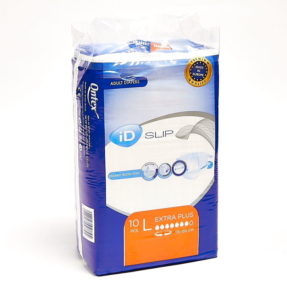 ID Slip Extra Plus Adult Diaper Large 10pcs | Shopee Philippines