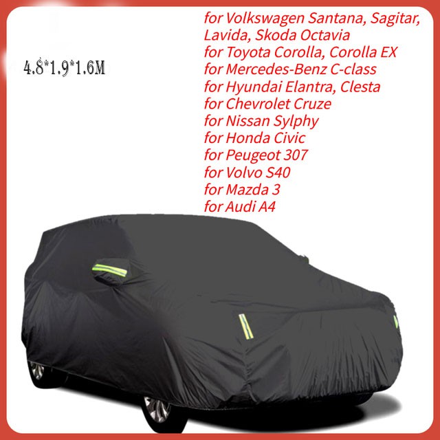 SUV Toyota Innova Car Cover Authentic Polyester 190T Durable Tearproof ...