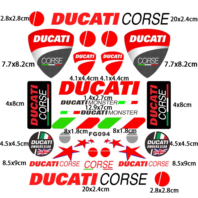 reflective sticker for bike motorcycle vinyl decals ducati sticker ...