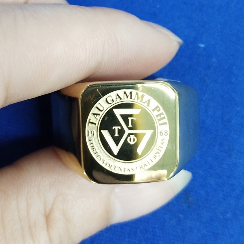 Stainless Steel Tau Gamma Phi Ring for Men High Quality Jewelry Gifts ...