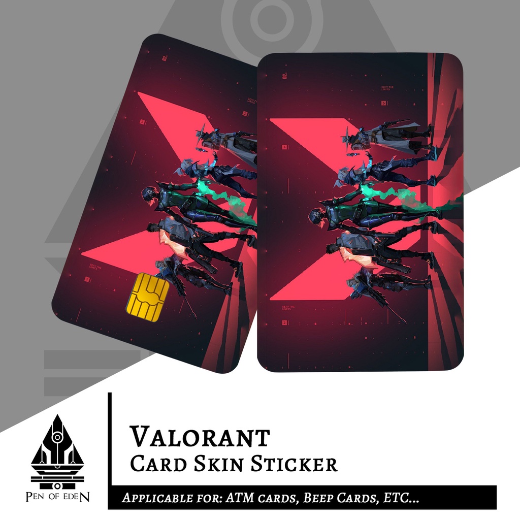 Valorant Card Skin Sticker for ATM Card & Beep Card | Shopee Philippines