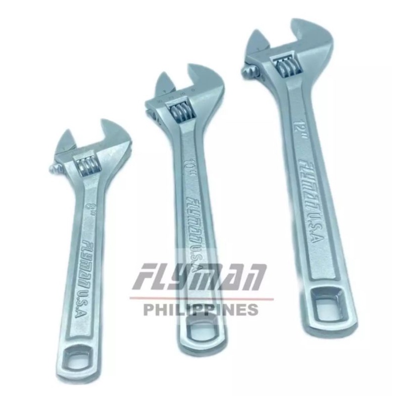 Original Flyman Adjustable Wrench size" 8mm,10mm,12mm | Shopee Philippines