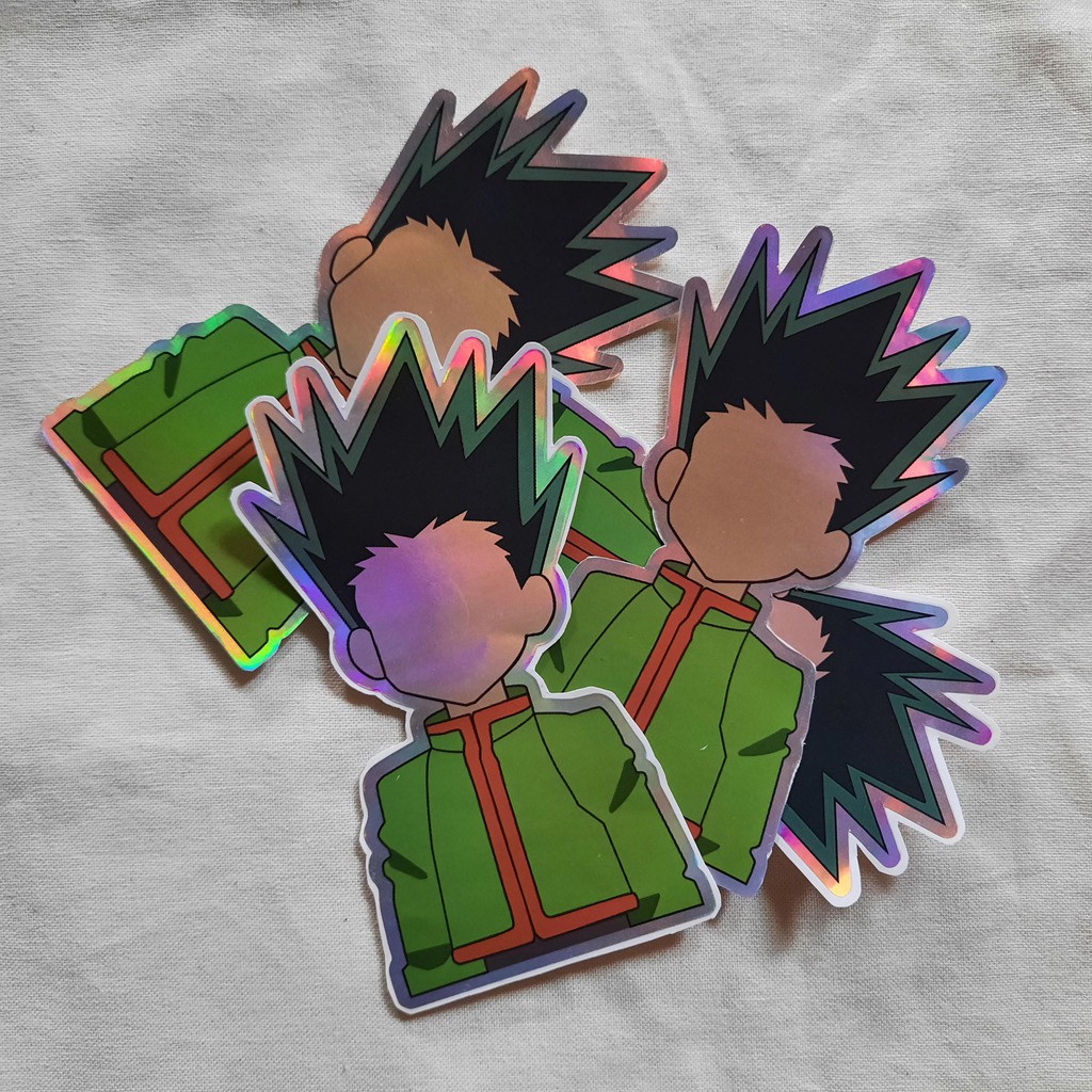 Hunter x Hunter x Hunter Hologram Anime Sticker - Gon | Shopee Philippines