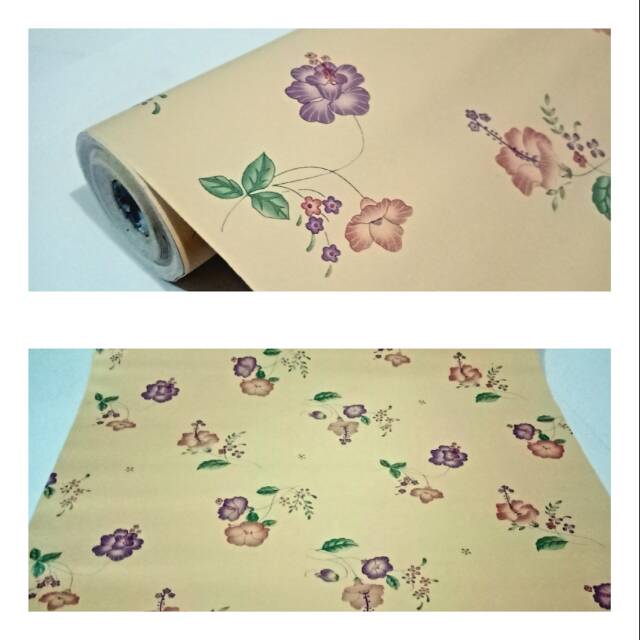 Wallpaper sticker Wall Flower motif 10 Meters | Shopee Philippines