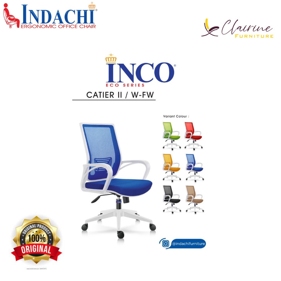 Indachi CATIER II W-FW Work Chair | Shopee Philippines
