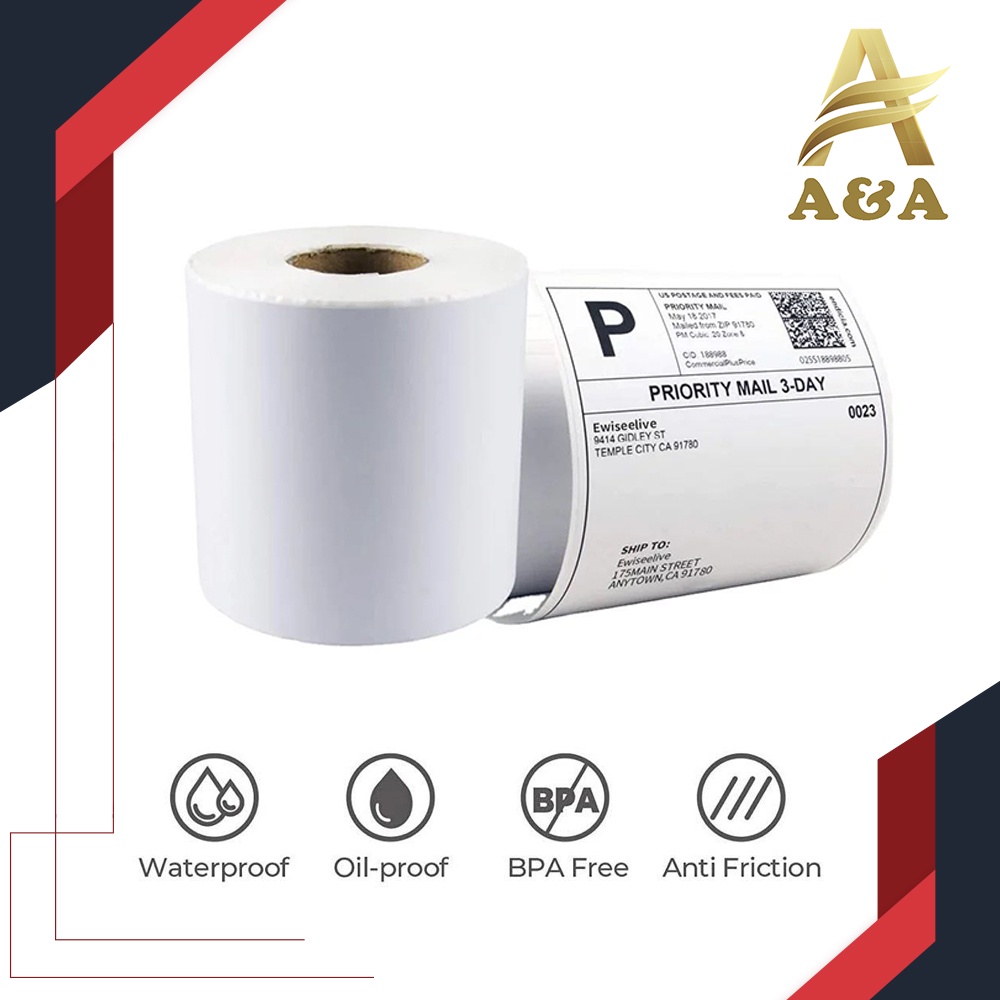 Waybill Sticker Thermal Paper A6 100mm x 150mm 350pcs | Shopee Philippines