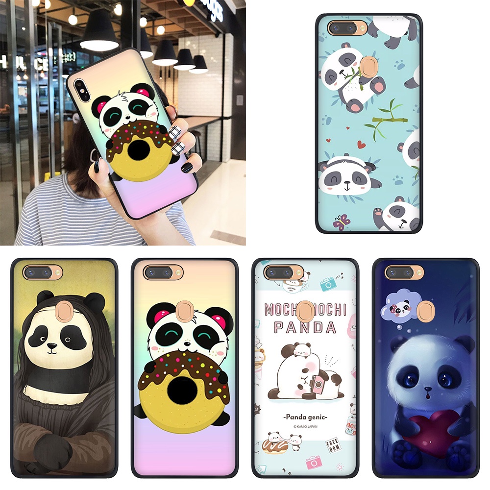 Realme 2 A5 3 5 5i 5S 6 8 7 Pro 4G Soft Casing Phone Case Cartoon Panda ...