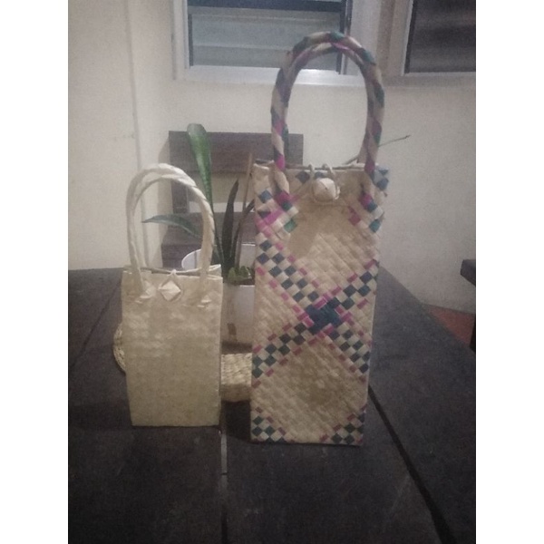 Gift Native Bag for Wine or Souvenir made out of Buri | Shopee Philippines