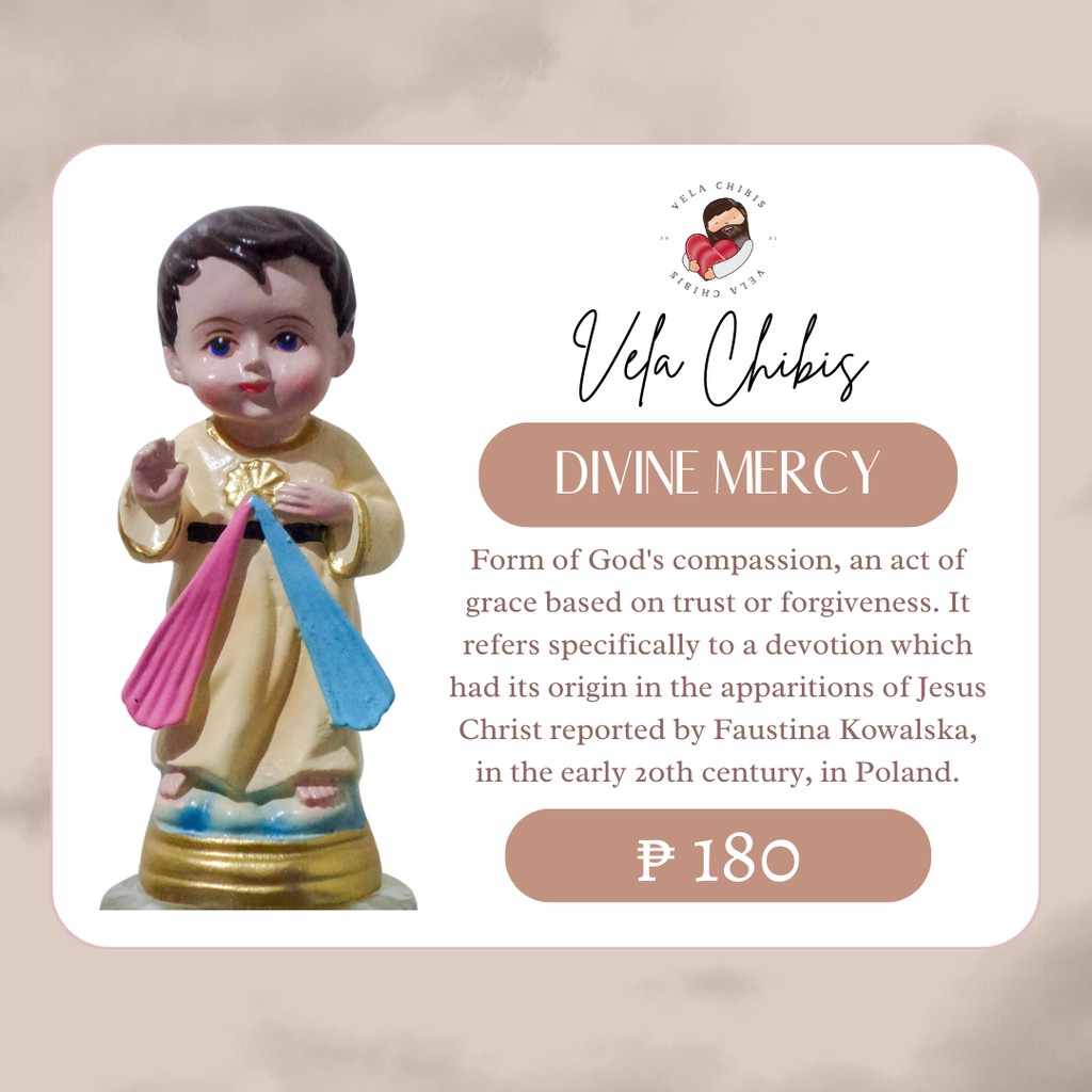 Divine Mercy Chibi Image / Chibi Saint | Shopee Philippines