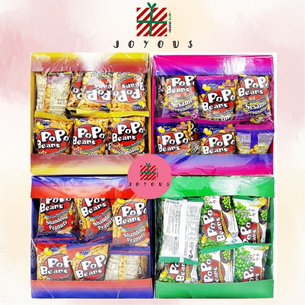 36Pkt Popo Beans (Shandong Peanut / Kacang Hijau / Curry Sesame ...