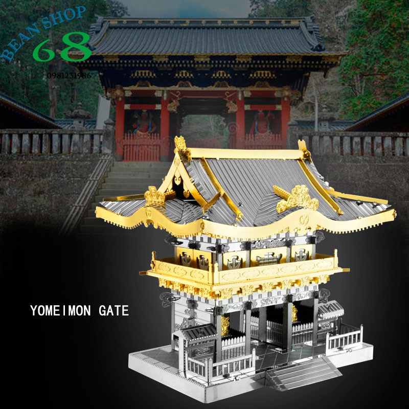Self-assembled 3D steel model yomeimon gate model | Shopee Philippines