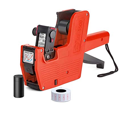 Durable Price Tag Gun 8-Digit Price Portable Labeler Price Gun Price Tag Label Paper | Shopee ...