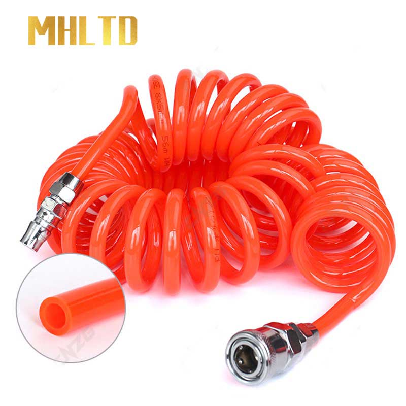 3M 6M 9M 12M 15M PU Air Compressor Hose Tube Pneumatic Hose Pipe for Compressor Spring Tube Pipe ...