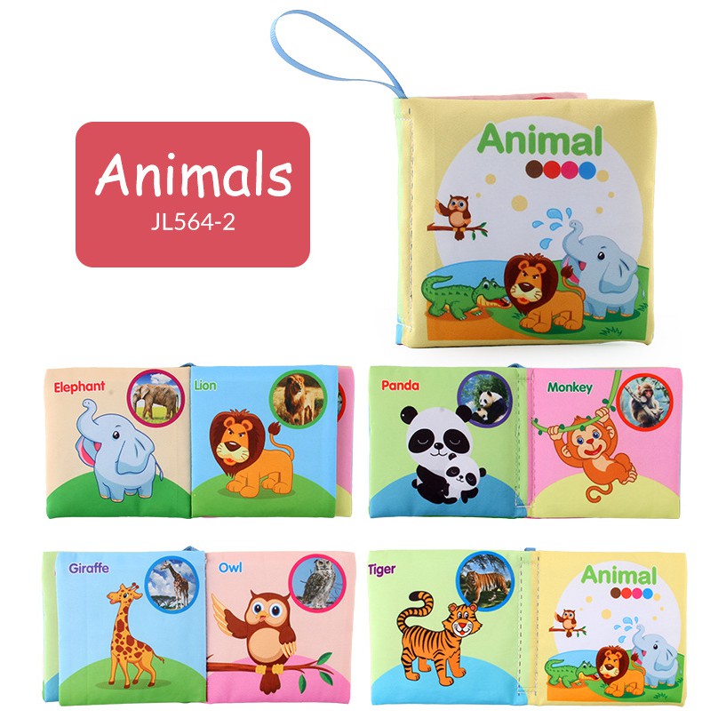 Infant Baby Soft Cloth Book Rustle Sound Kid's Early Education Books ...