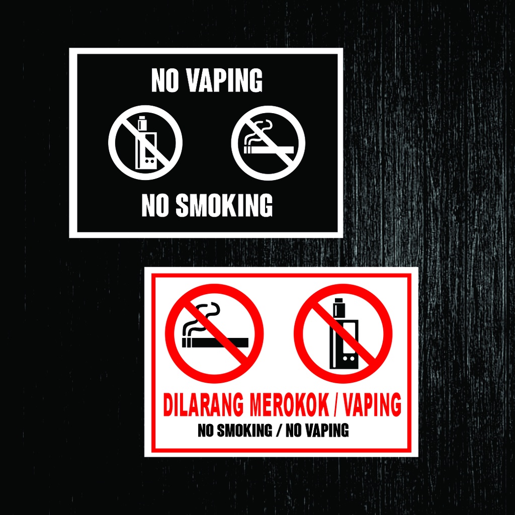 No SMOKING Indicator Sticker | Smoking AREA Warning Sticker | Shopee ...