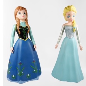 Frozen elsa & Ana piggy bank doll (porcelain) | Shopee Philippines