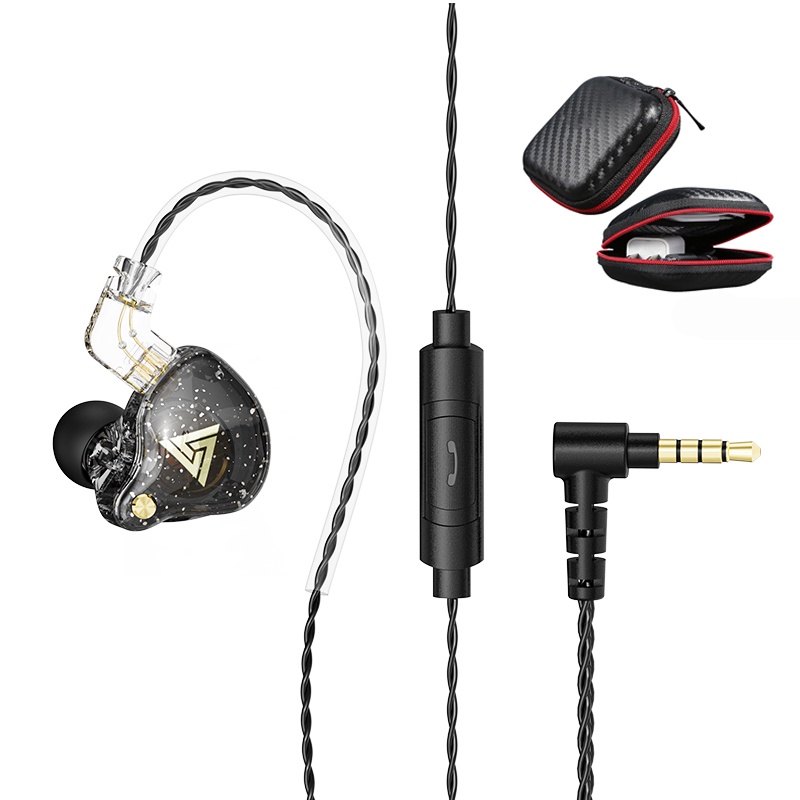 QKZ Ak6 Pro Original Genuine Wired Hi-Fi Bass Earbuds Monitor With ...