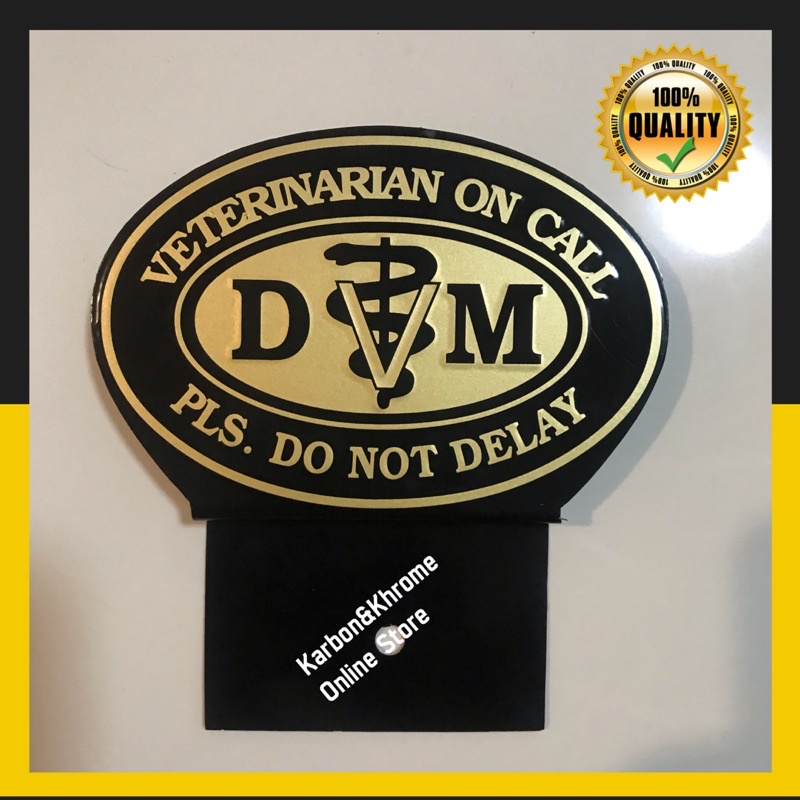 Veterinarian On Call Pls Do Not Delay Car Profession Emblem Accessories ...