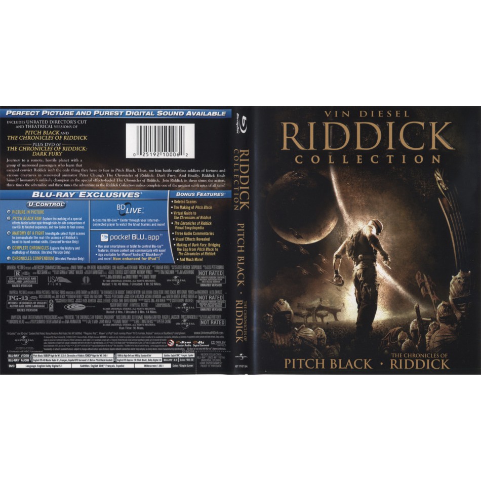 Riddick Collection Blu-ray (Sealed & New) | Shopee Philippines