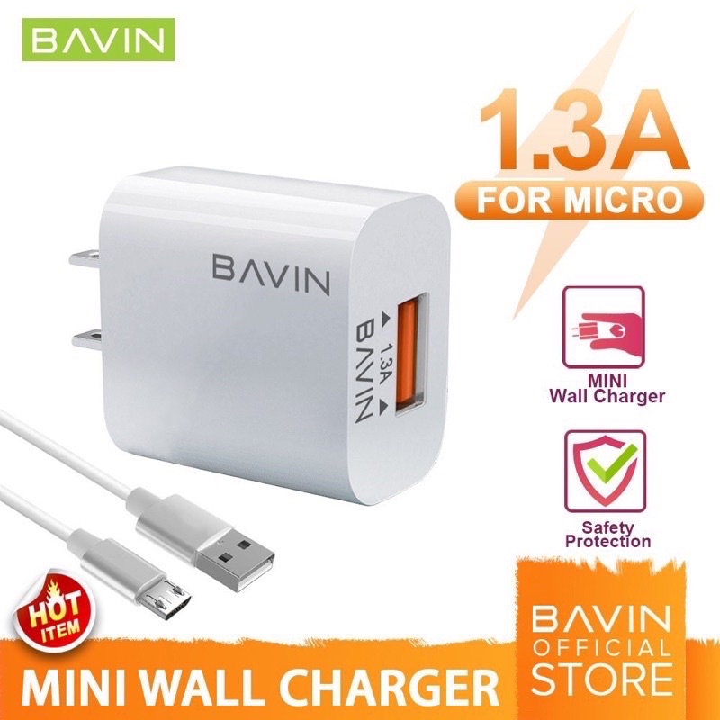 BAVIN PC515 Universal 1.3A Smart USB Charger Fast Charger For Android ...