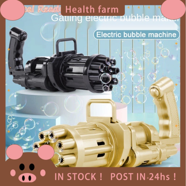 8 Holes Bubbling Gatling Bubble Machine Hadiah Mainan Kanak Hot Tiktok ...