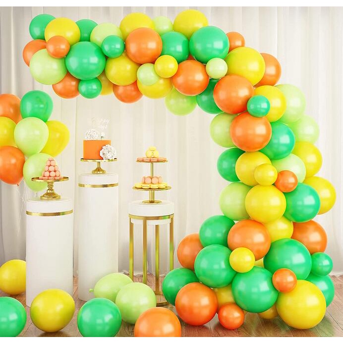 82PCS Green Yellow Balloon Garland Kit Balloon Arch, Latex Party ...