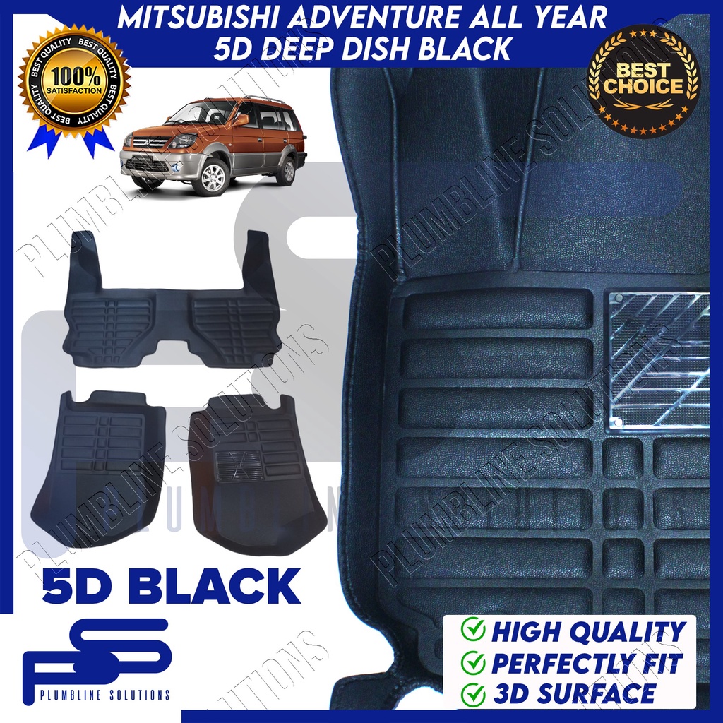5D /Carbon Fiber Black Deep Dish Matting for Mitsubishi Adventure 2005 ...