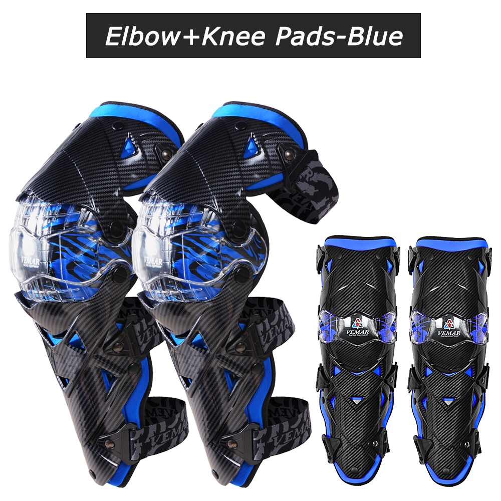 Vemar 4pcs Motorcycle Knee Brace Pad MX MTB DH ATV Motocross Knee Guard ...
