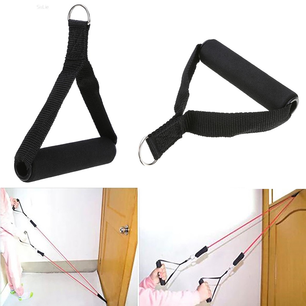 SuLie Nylon Tricep Rope Handle Cable Crossover Gym Machine Attachment ...