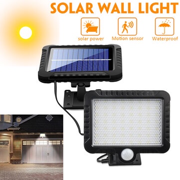 CQW.NO1 Waterproof Outdoor Solar Lights, 56 LED Solar Powered Wall Light with Motion Sensor ...