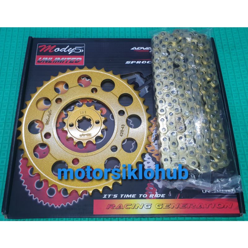 MODY5 CHAIN SET (HEAVY DUTY) FOR SNIPER 150/155 VVA | Shopee Philippines