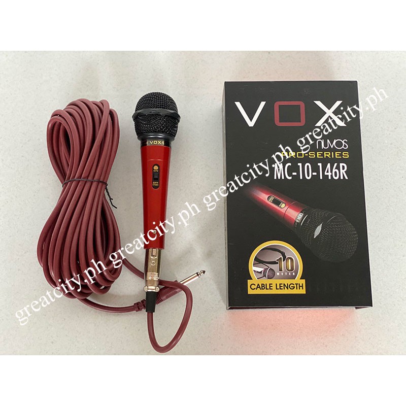 VOX Microphone MC10146R | Shopee Philippines