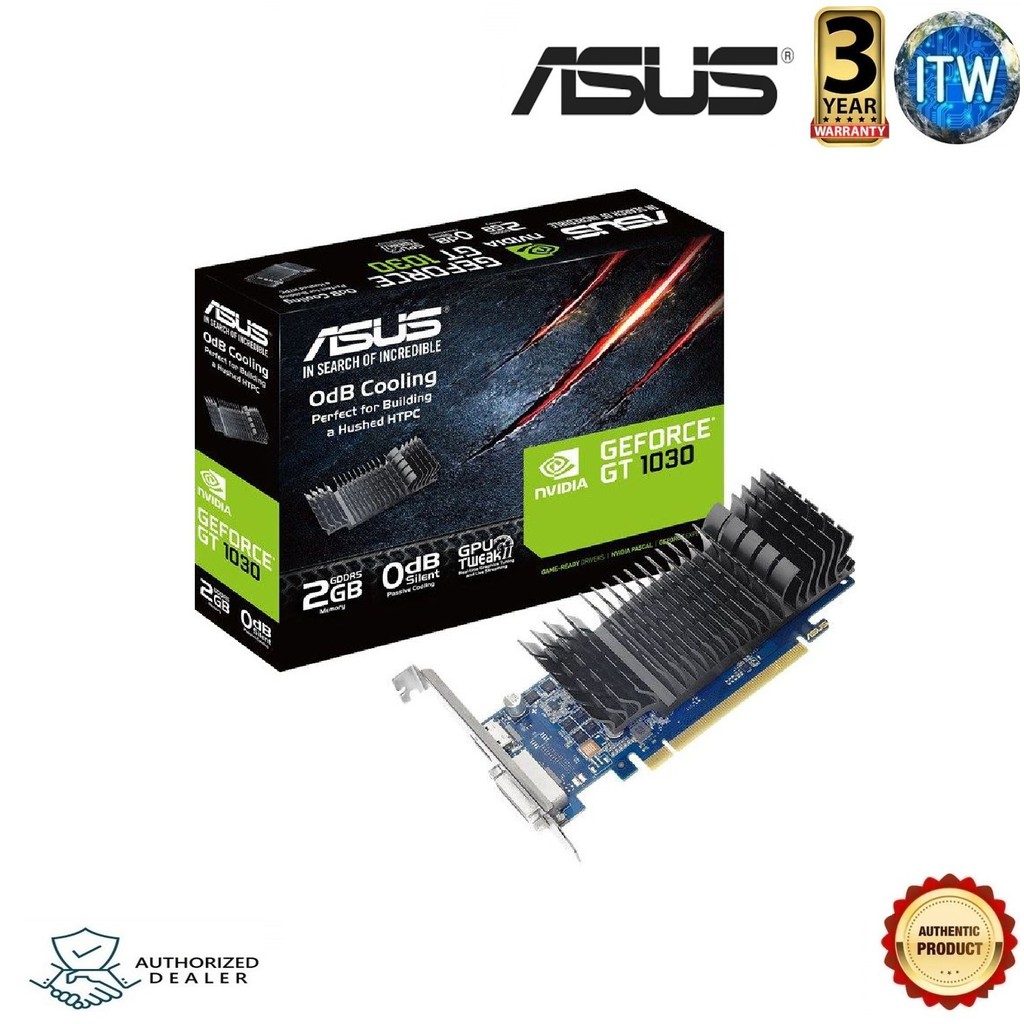 ASUS GeForce GT 1030 2GB GDDR5 Low Profile Graphics Card - GT1030-SL-2G ...