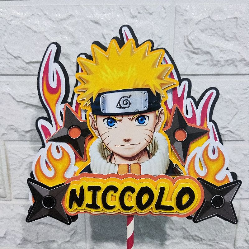 Customized 3D Cake Topper Naruto theme | Shopee Philippines