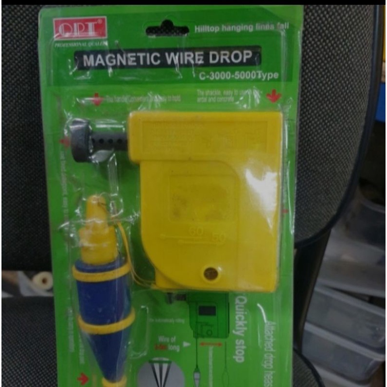 Carrier meter 5 meters / Magnetic Wire Drop / Pendulum (plump bob 5 m ...