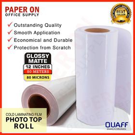 QUAFF PHOTO TOP GLOSSY/MATTE ROLL (COLD LAMINATING FILM) 12" | Shopee ...