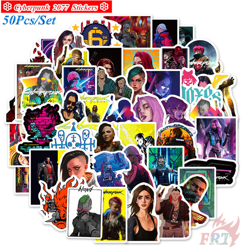 Cyberpunk 2077 - Series 01 Role-Playing Games Punker Stickers 50Pcs/Set ...